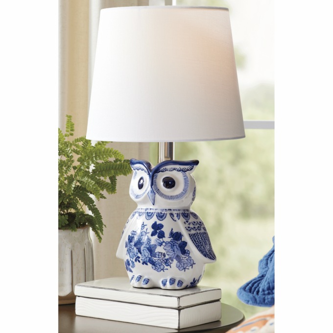 owl table lamp