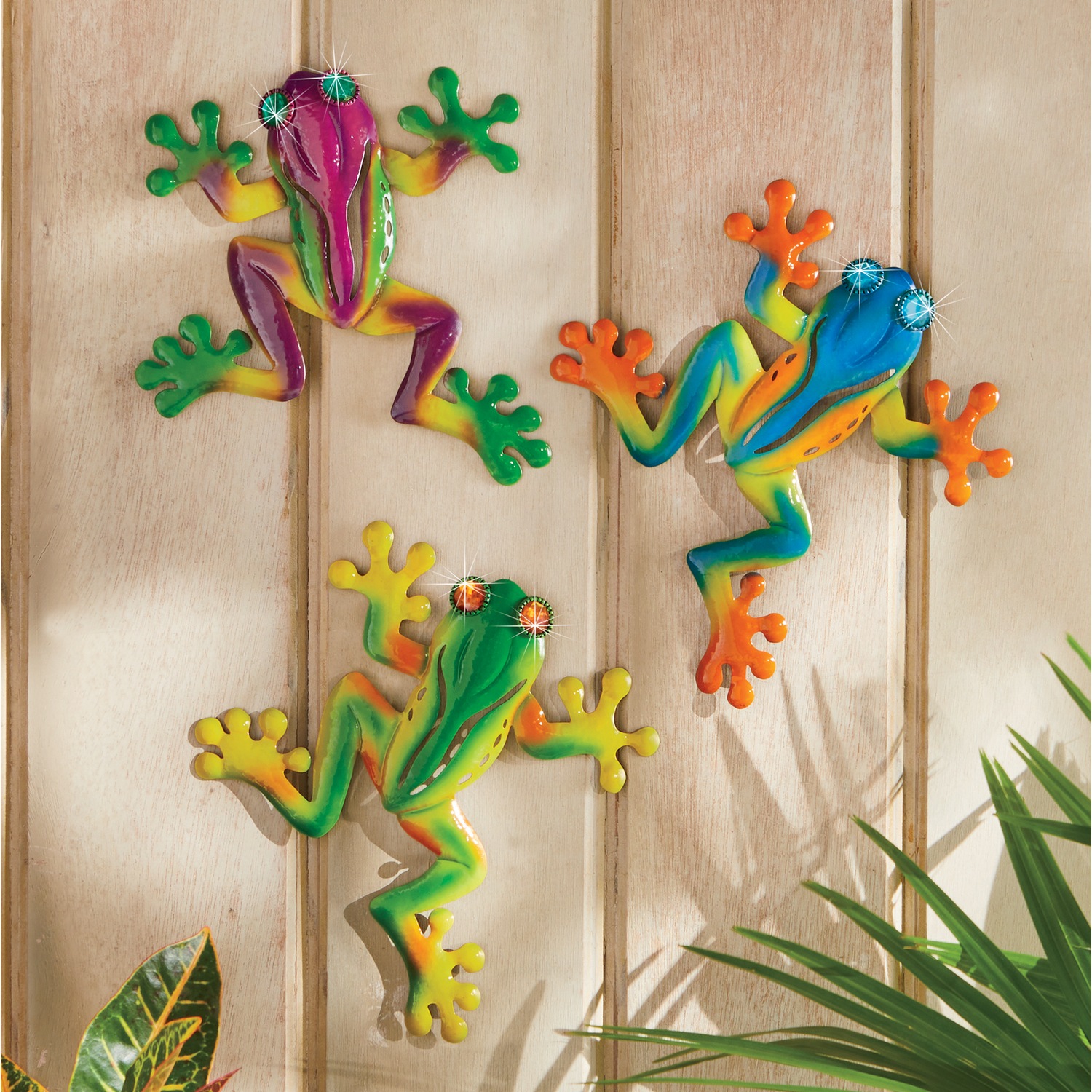 3-Piece Jeweled Frog Set | Country Door