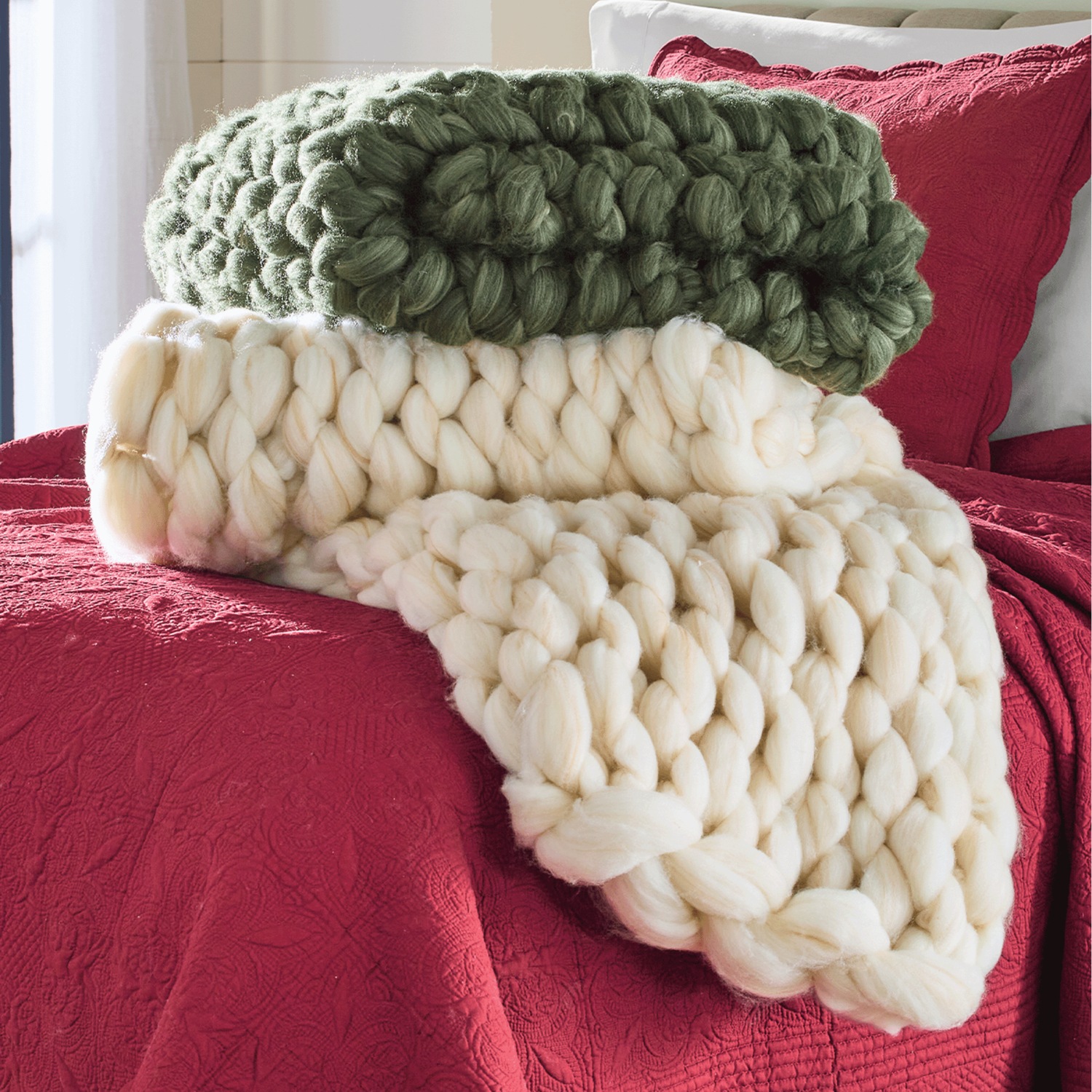 Super Chunky Knit Throw | Country Door