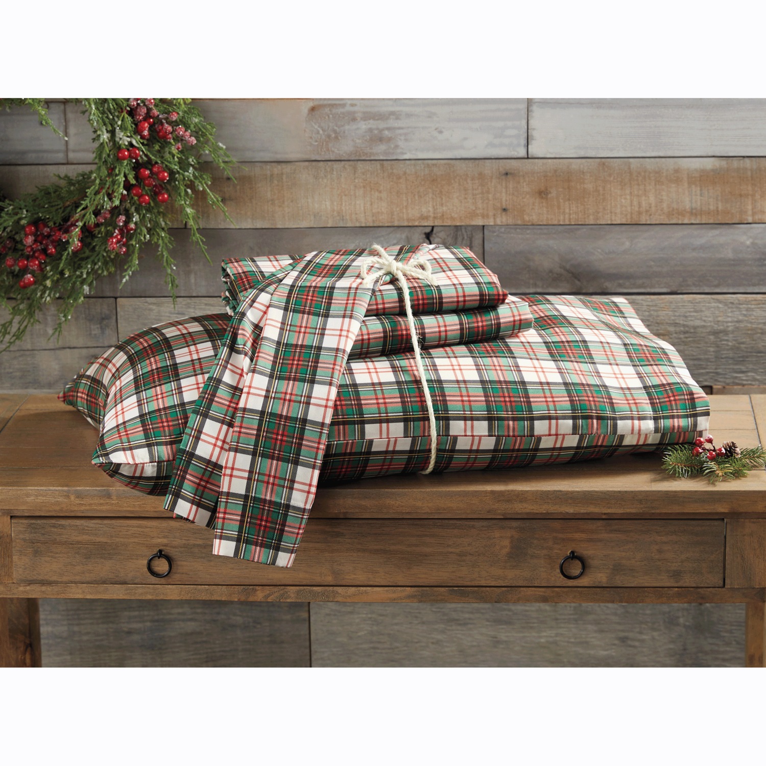 Tartan Plaid Microfiber Sheet Set | Country Door