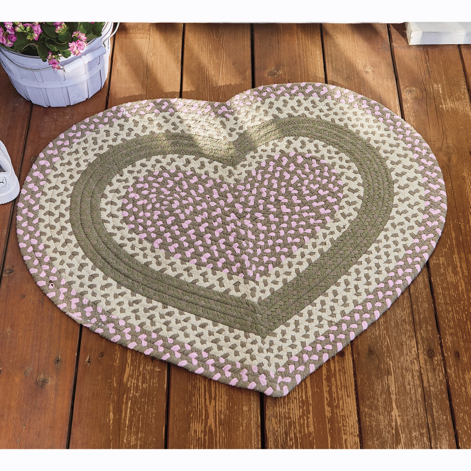 Braided Heart Mat | Country Door