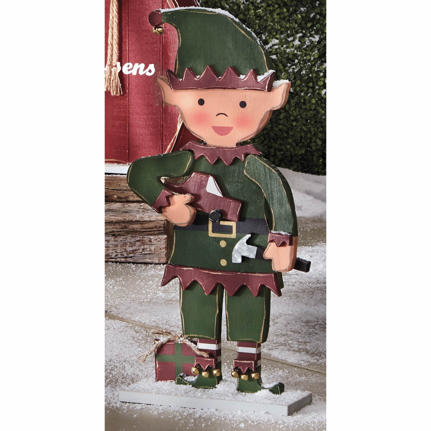 Chunky Wood Christmas Elf | Country Door