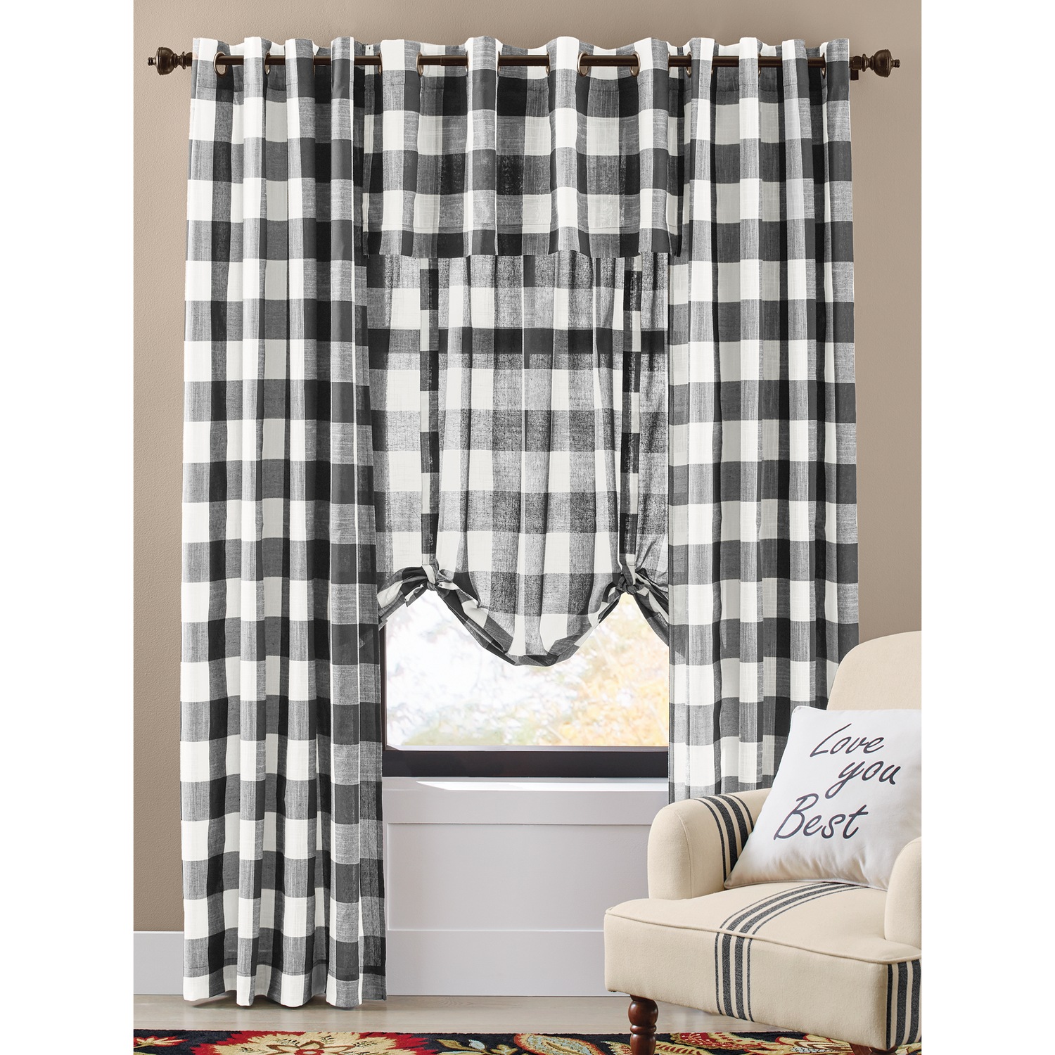 Buffalo Check Window Treatments | Country Door
