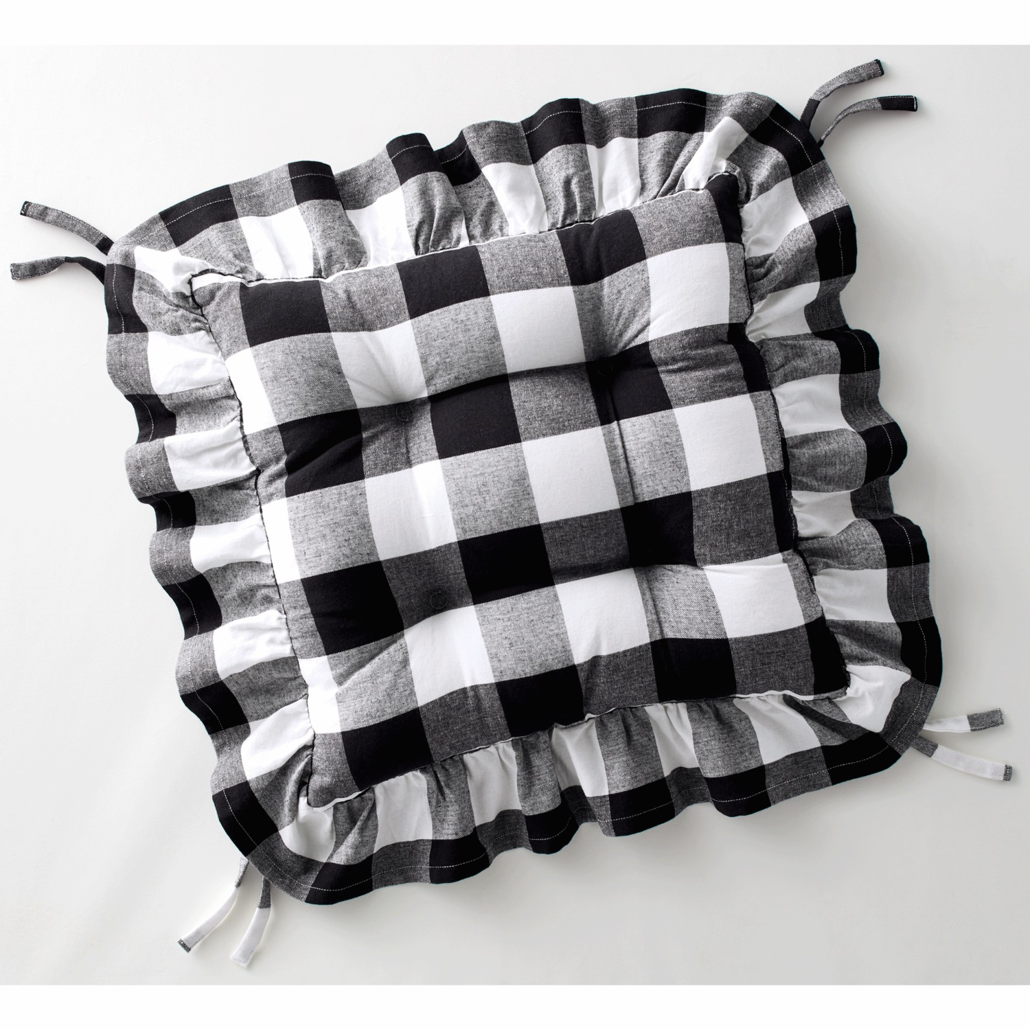 Buffalo Check Chair Cushion | Country Door