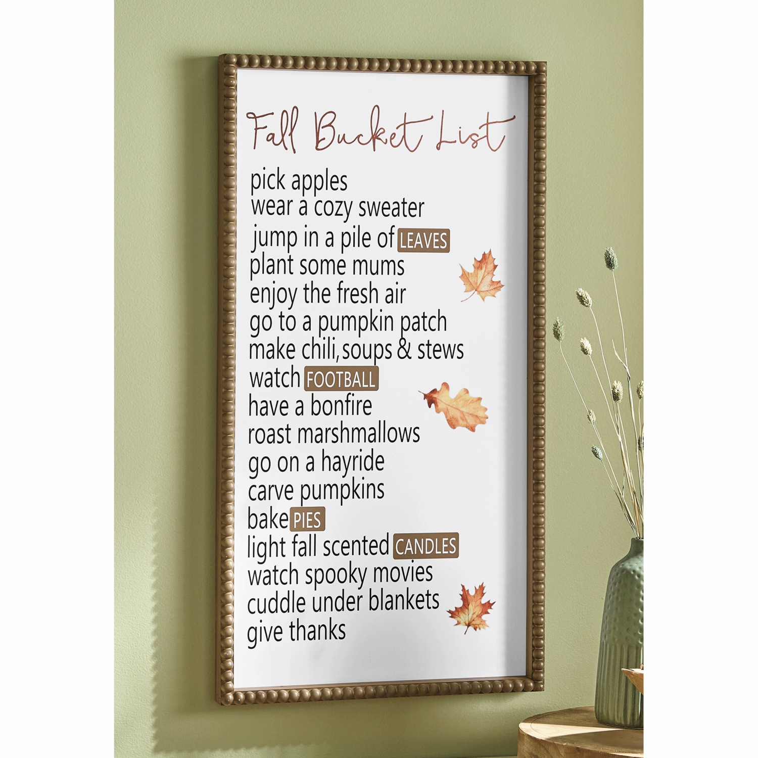 Fall Bucket List Wall Art | Country Door