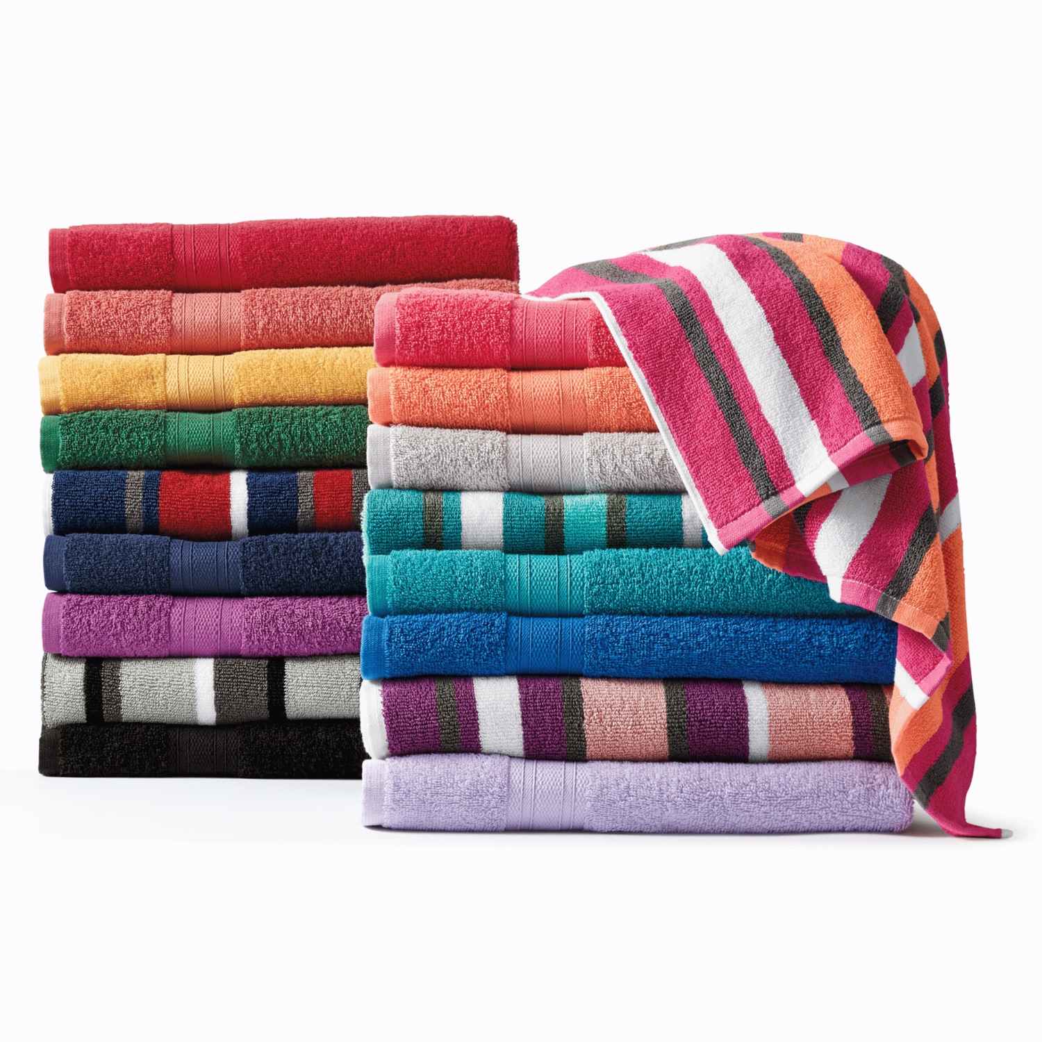 Color Connection Cotton Bath Towel Set, 8 Pieces | Country Door