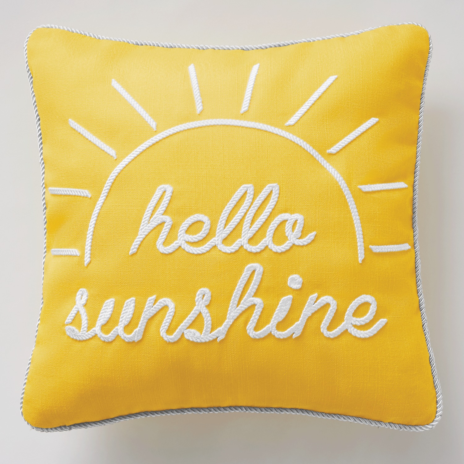 Hello Sunshine Indoor/Outdoor Accent Pillow Cover | Country Door
