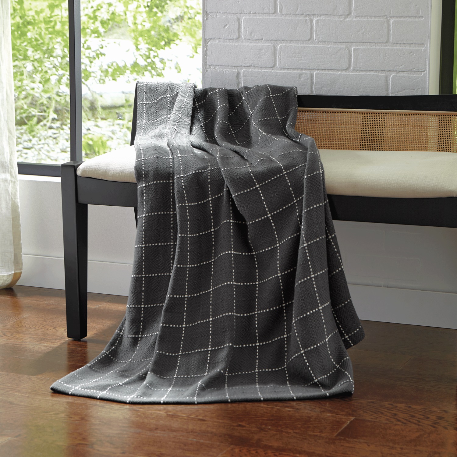 Modern Farmhouse Plaid Blanket | Country Door