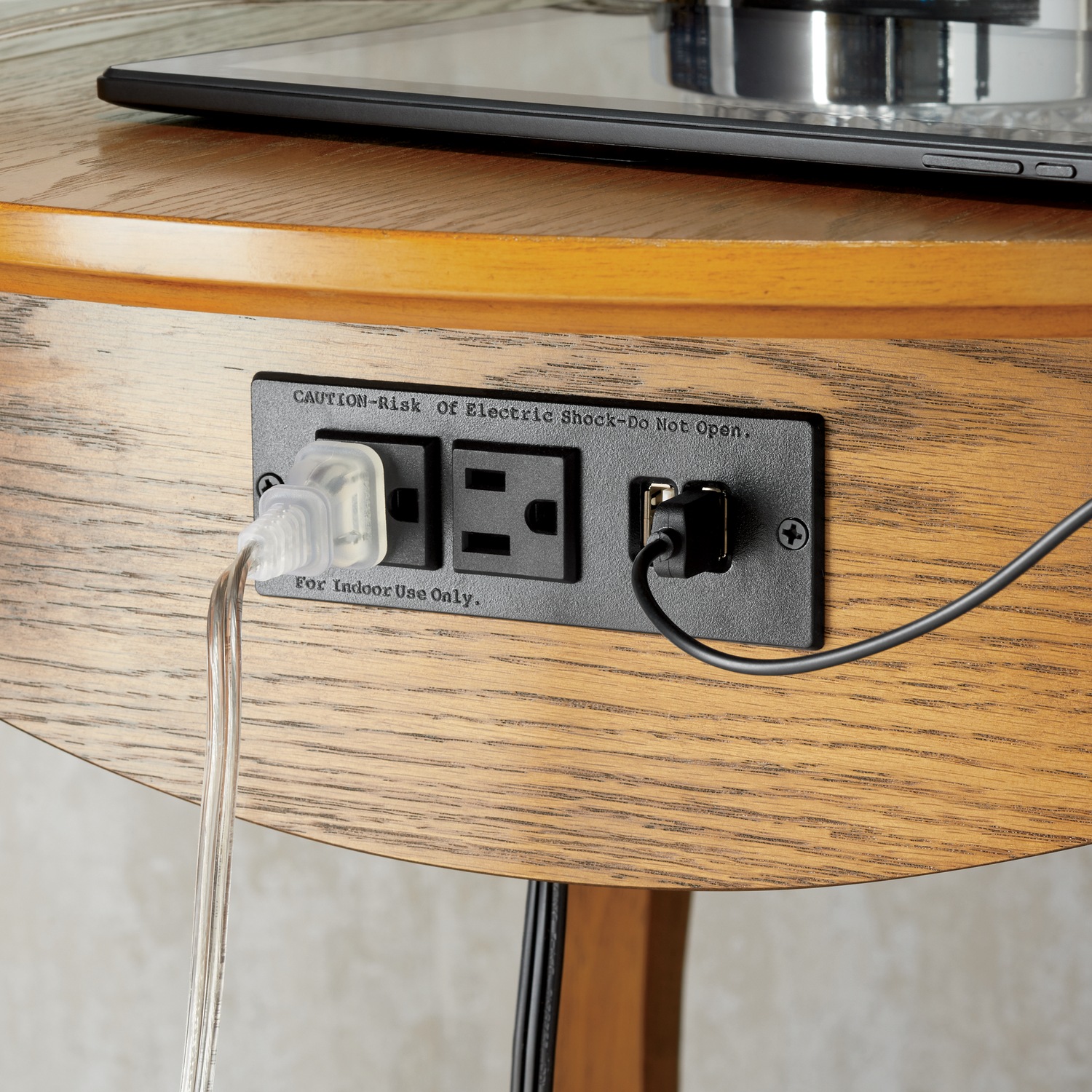 Drop Leaf Powered Side Table | Country Door