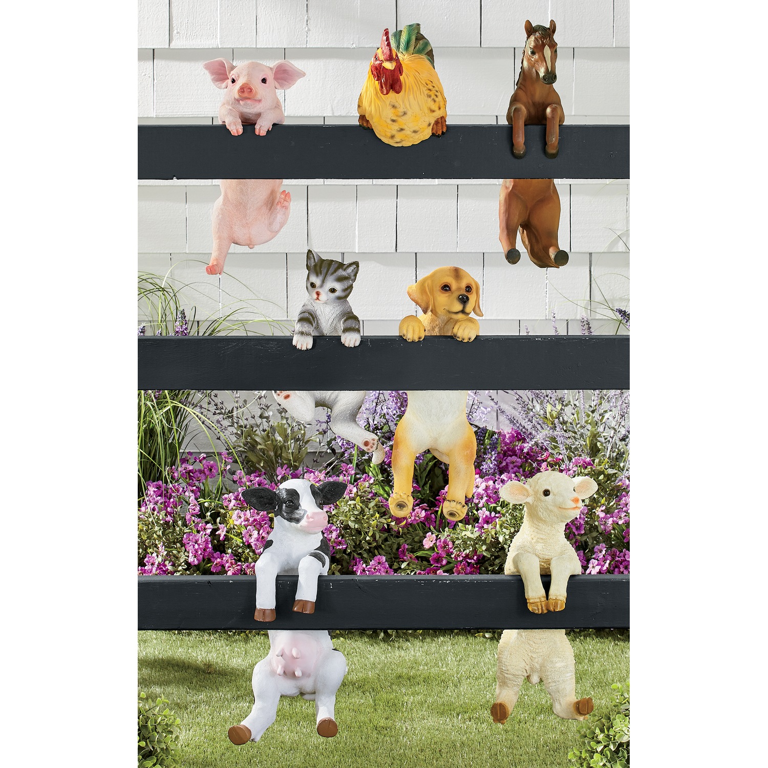 Farm Animal Peekaboo Statues | Country Door