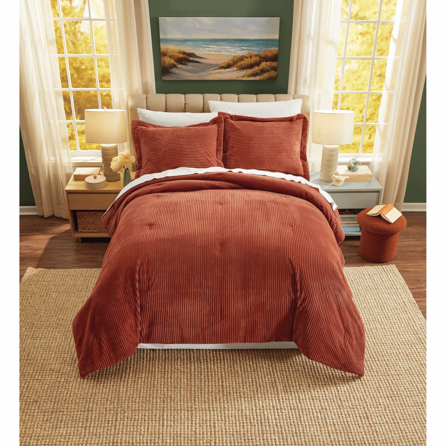 Color Connection Corduroy Down-Alternative Comforter Set | Country Door