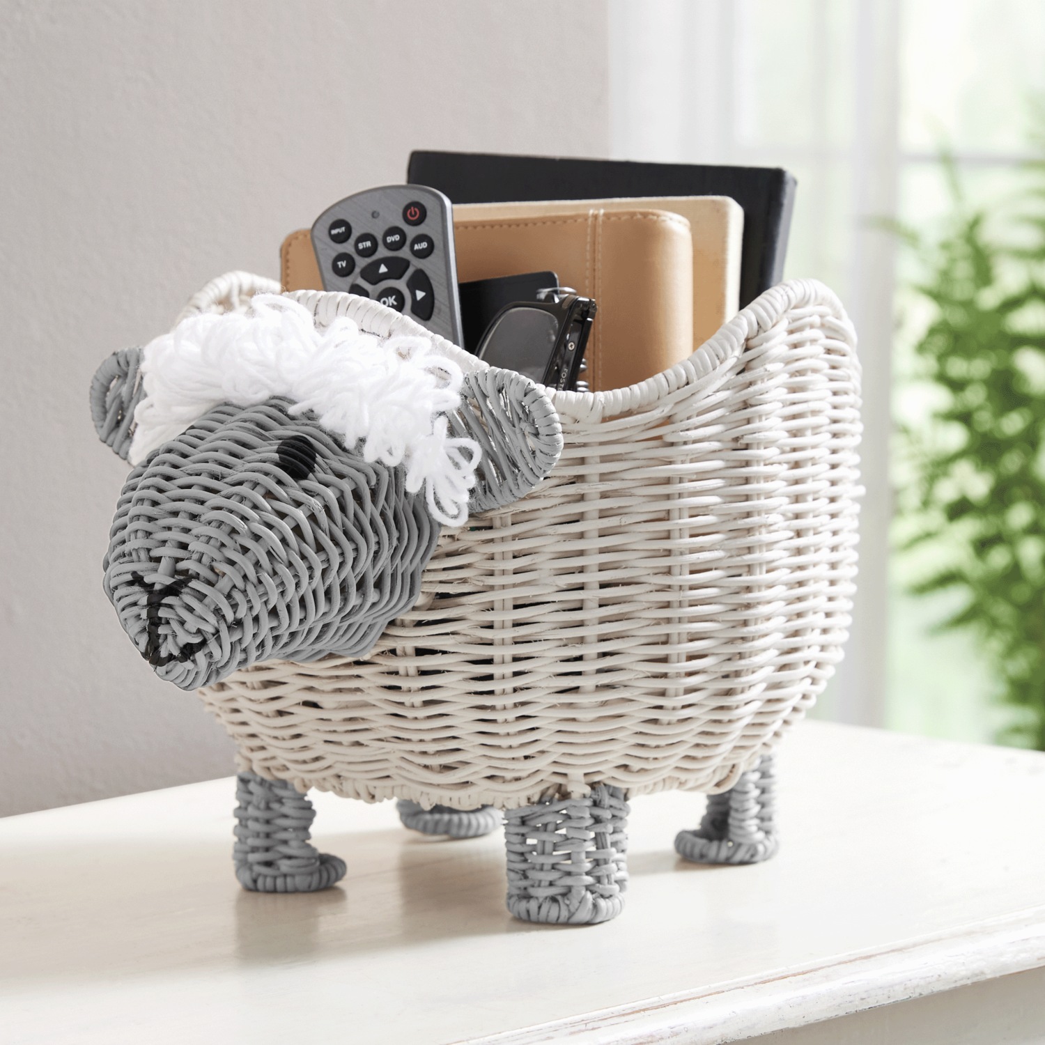 Woven Rattan Sheep Basket | Country Door