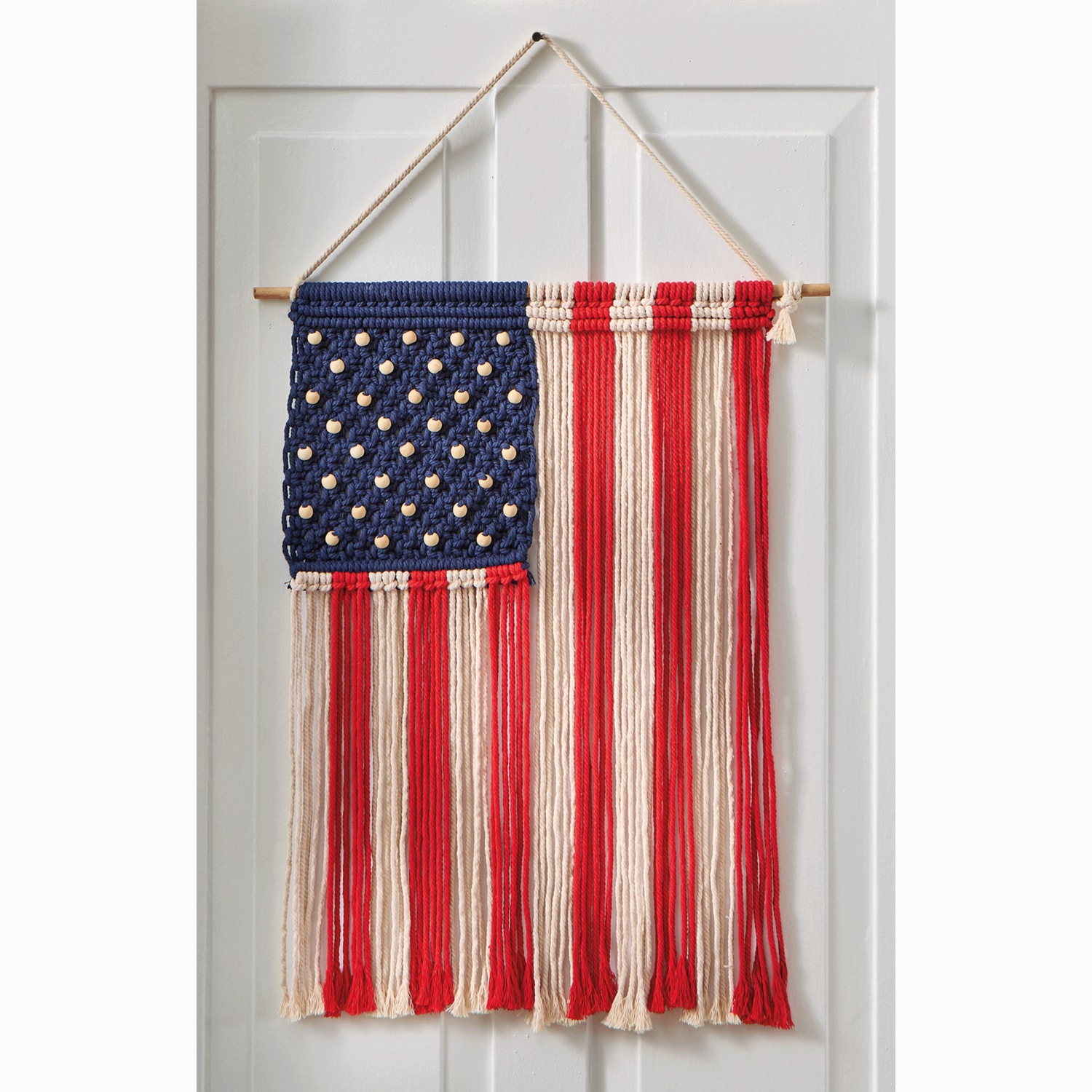 American Flag Macramé Hanging | Country Door