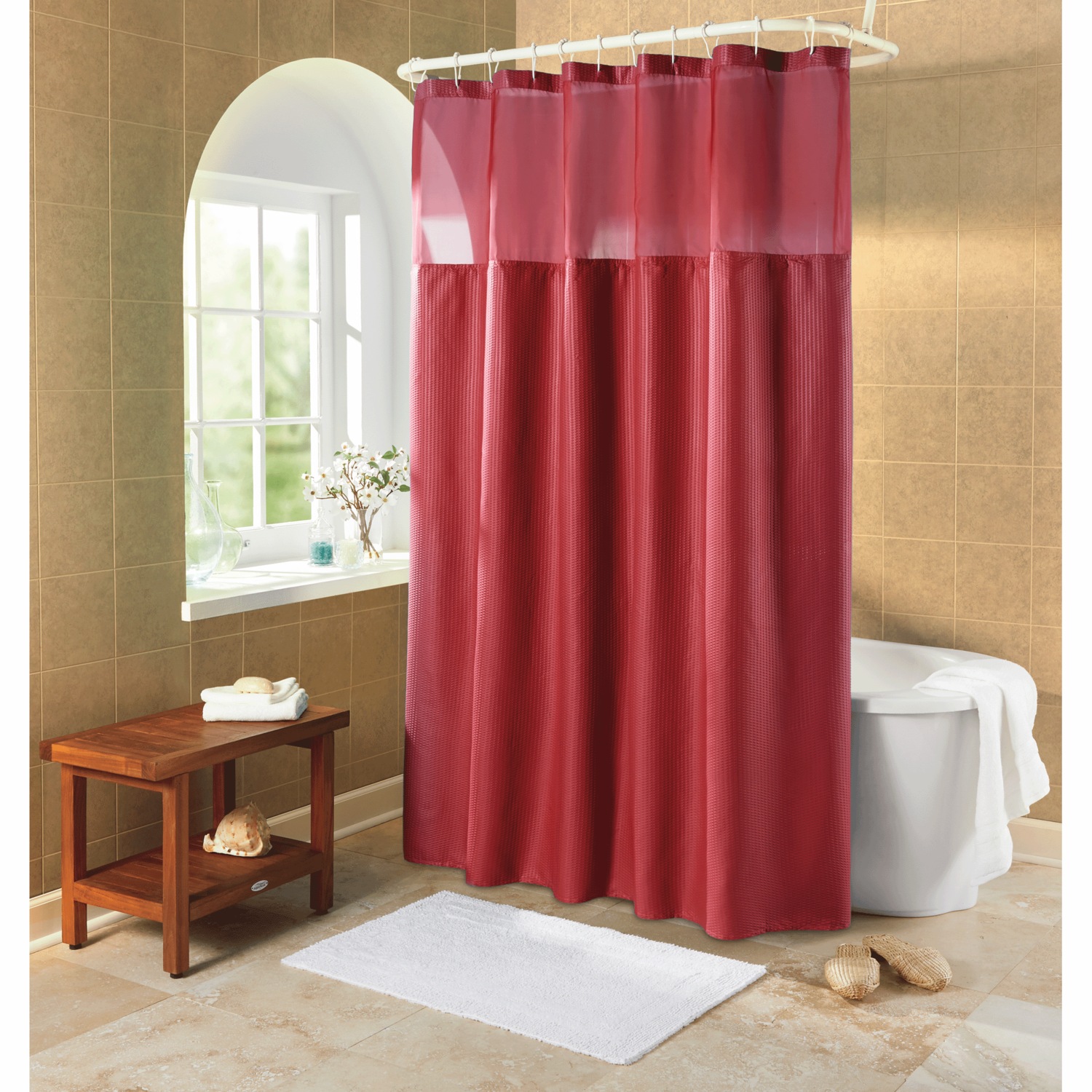 Serene Snap Shower Curtain | Country Door