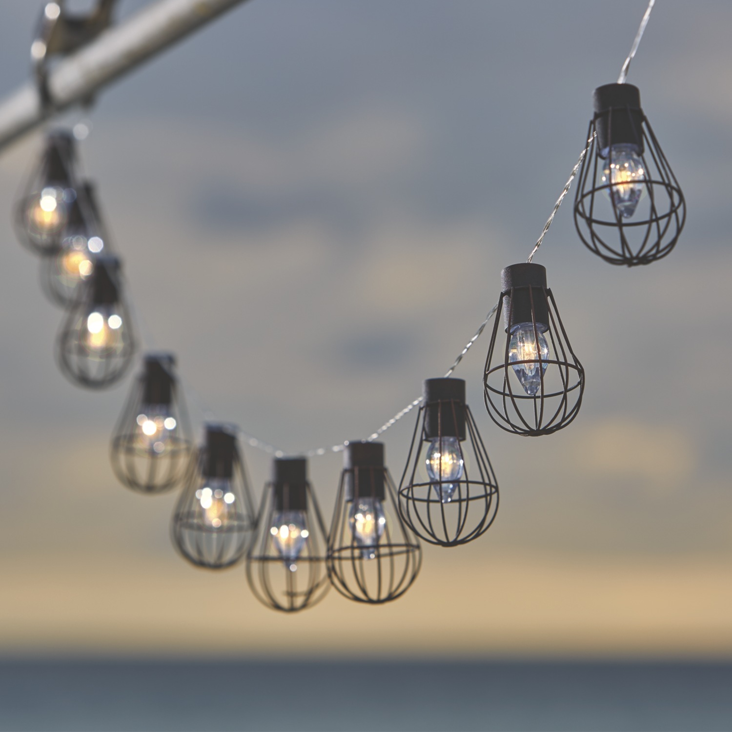 Solar Cage String Lights | Country Door