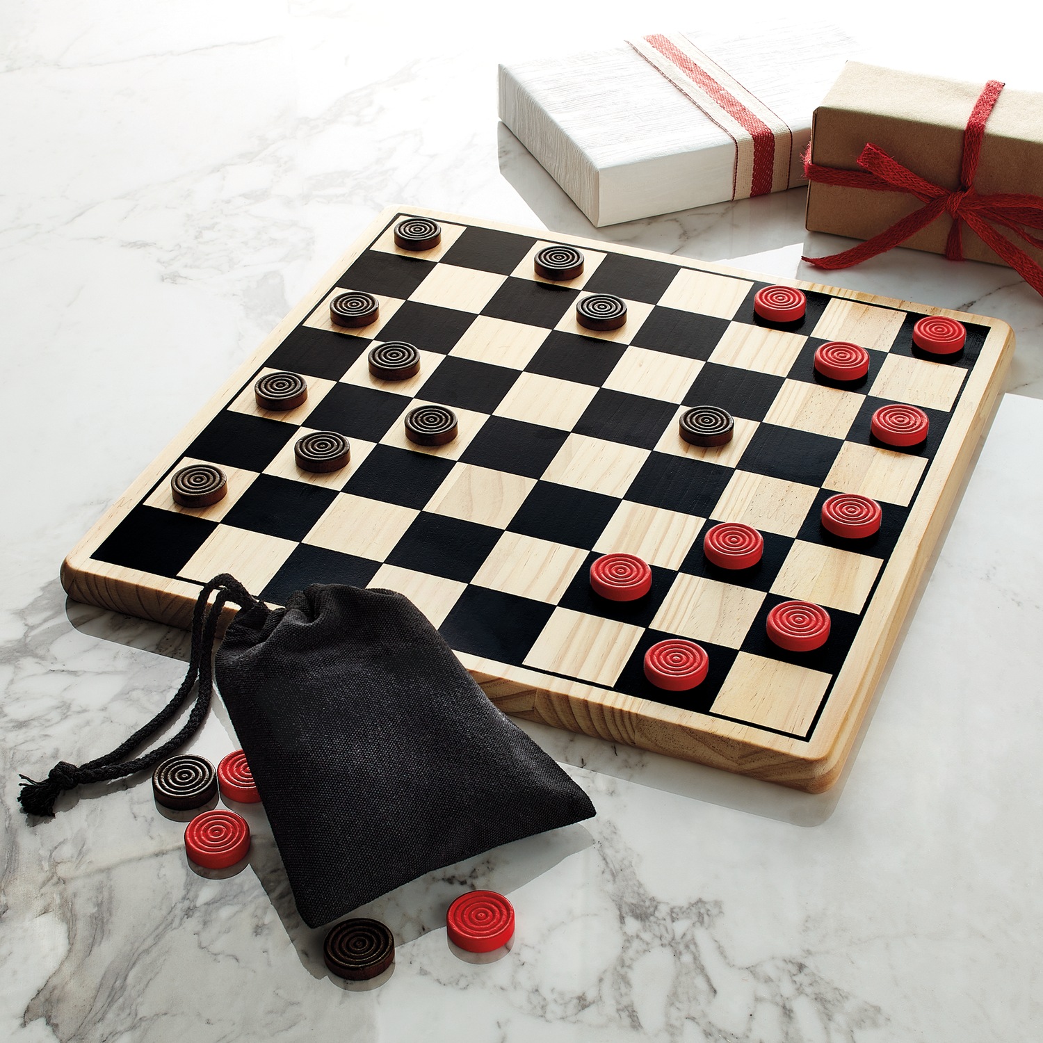 Wooden Checkers Set | Country Door