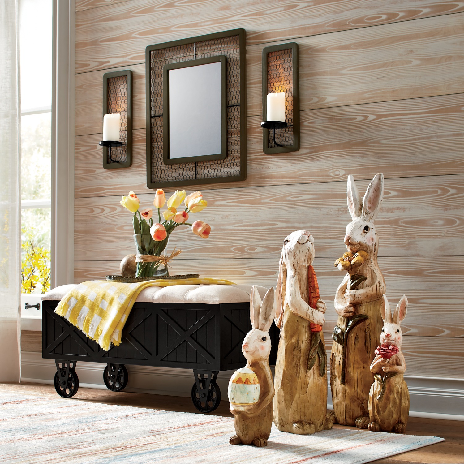 Chicken Wire Wall Mirror | Country Door