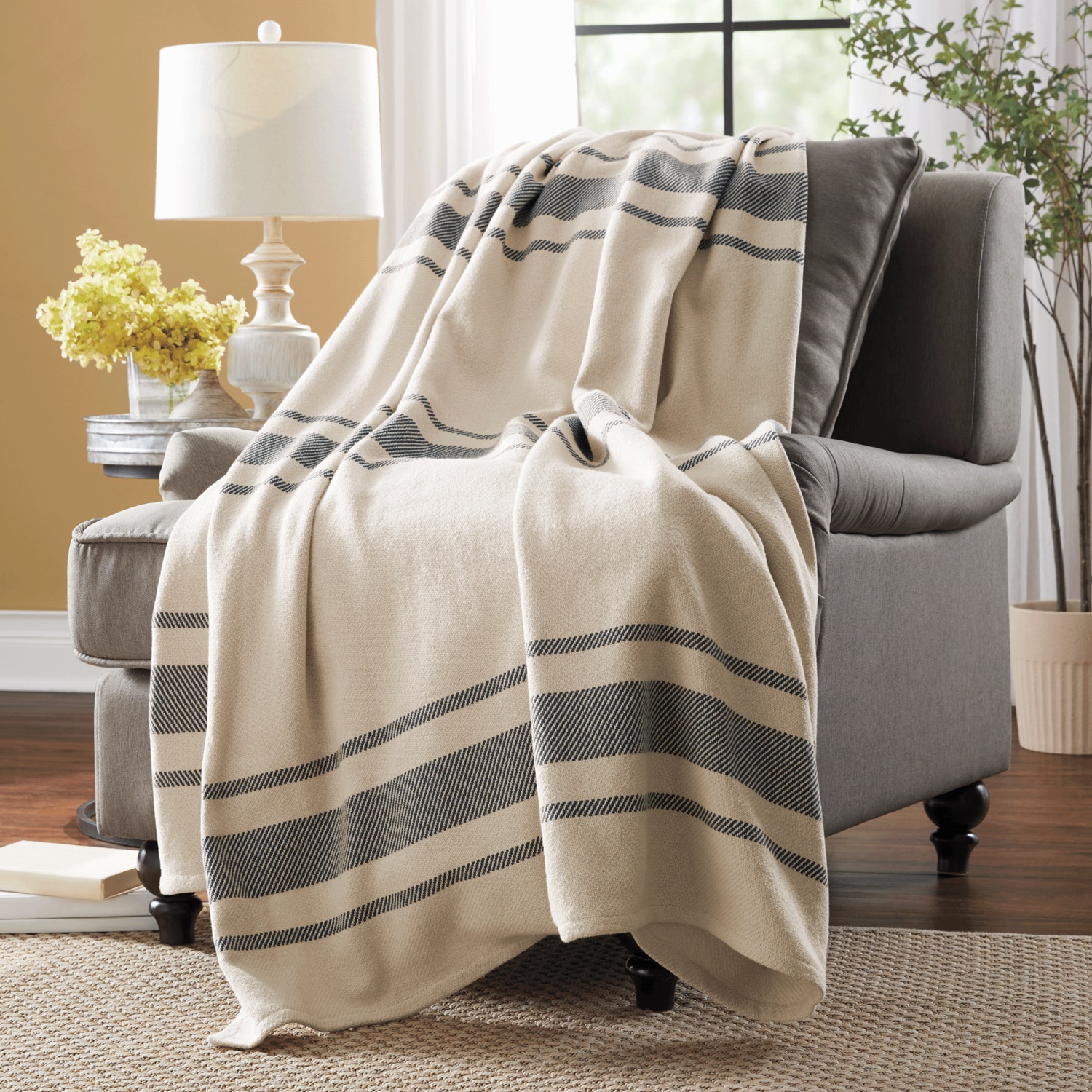 Grainsack Stripe Blanket | Country Door