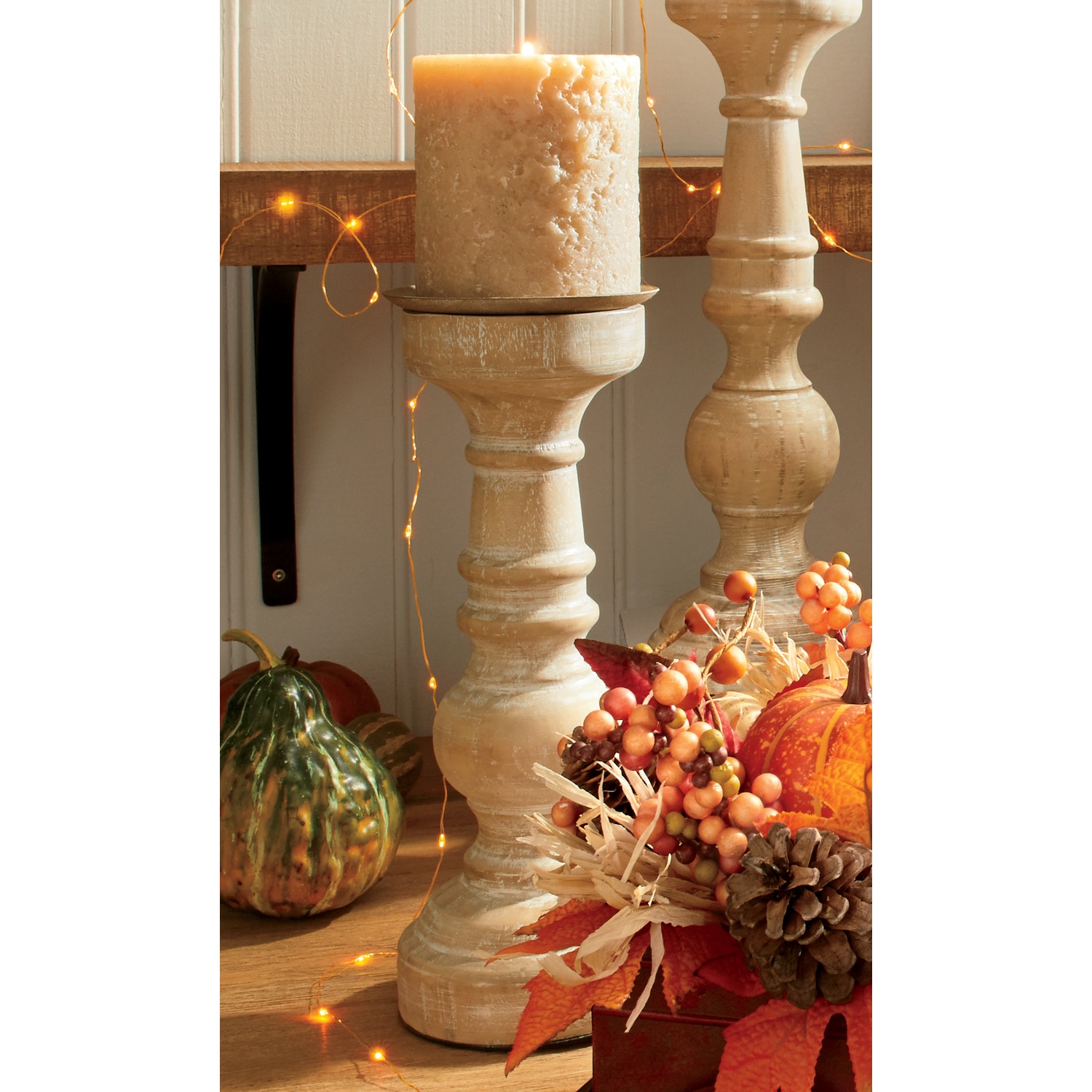 Small Distressed Candle Holder | Country Door