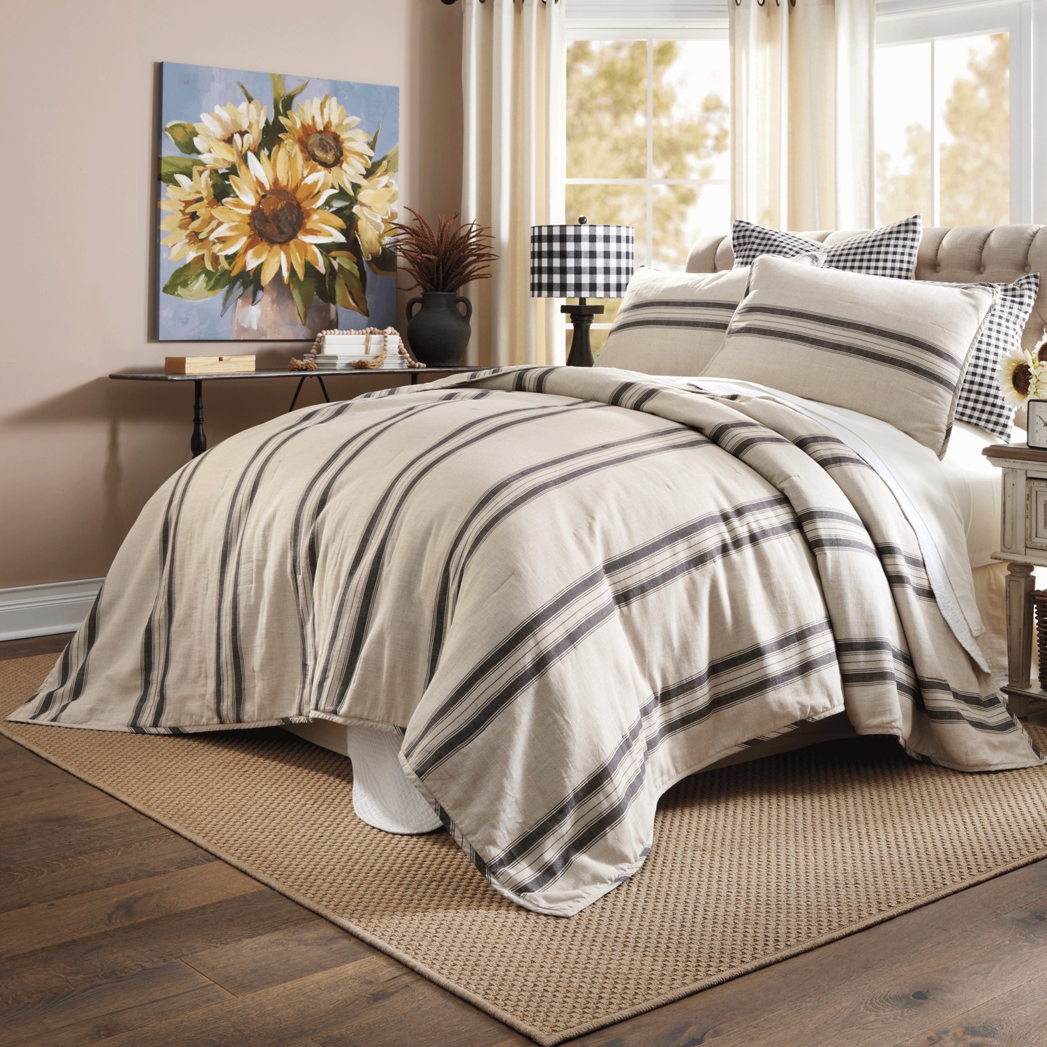 Overland Stripe Oversized Quilt | Country Door