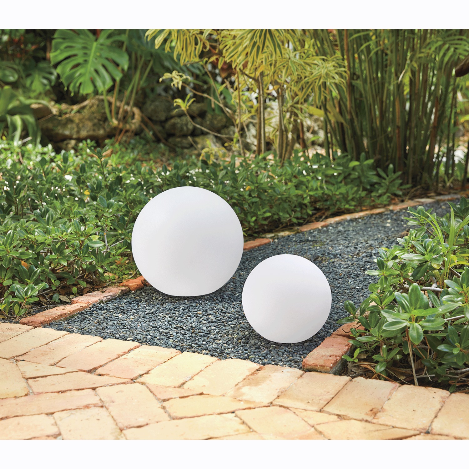 Set of 2 Color-Changing Solar Orbs | Country Door