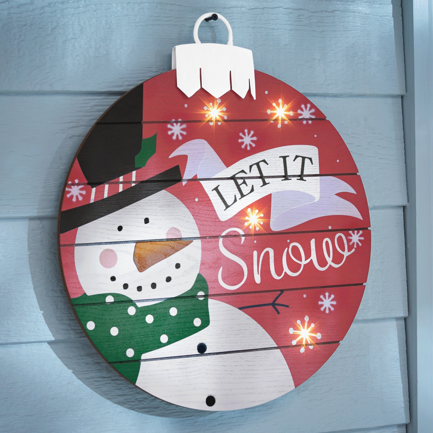 Lit Let It Snow Porch Sign | Country Door