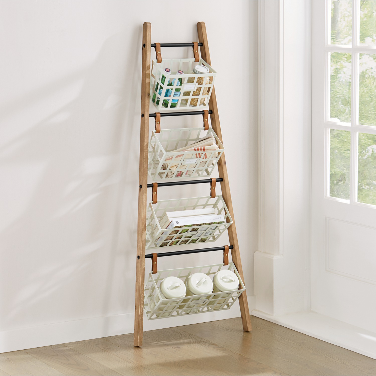 Basket Shelf Ladder | Country Door