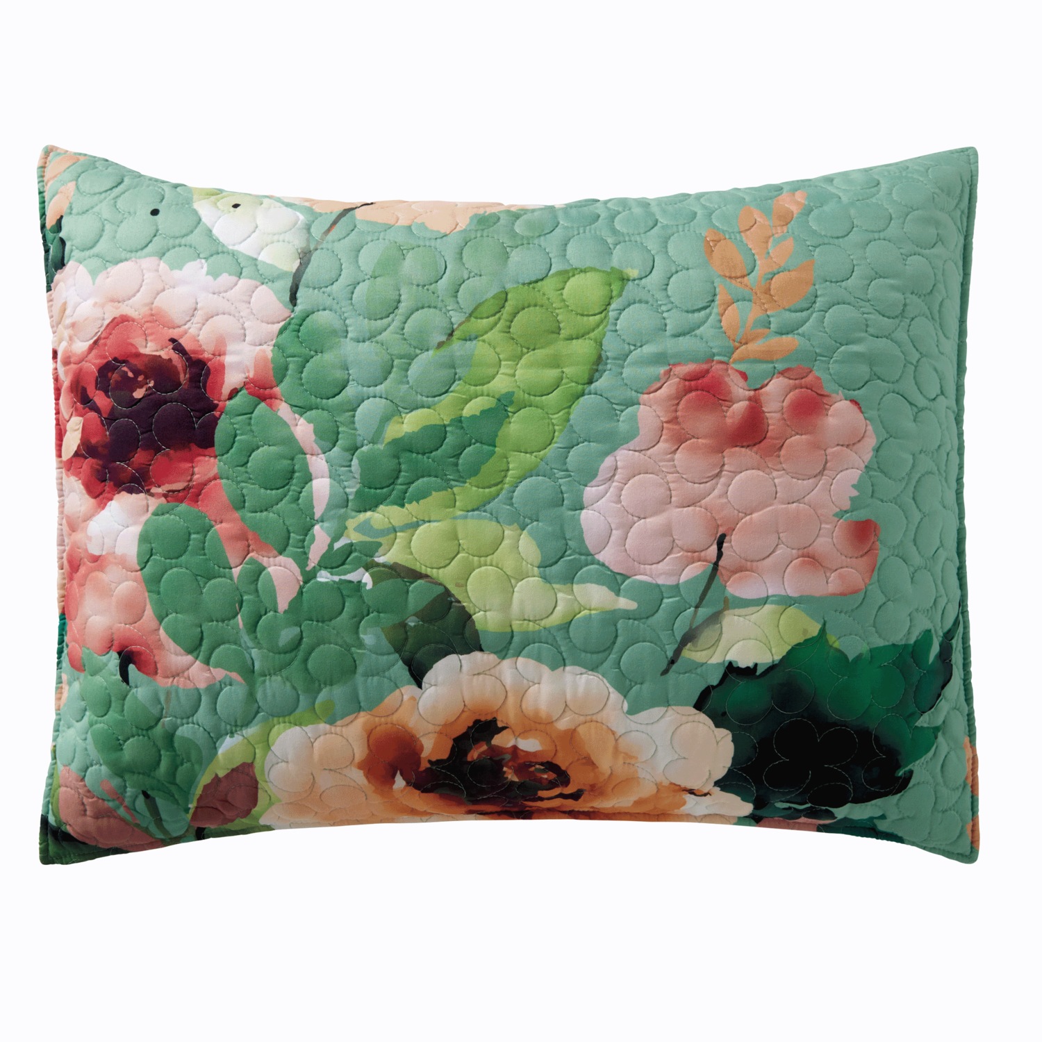 Cleo Teal Floral Sham | Country Door