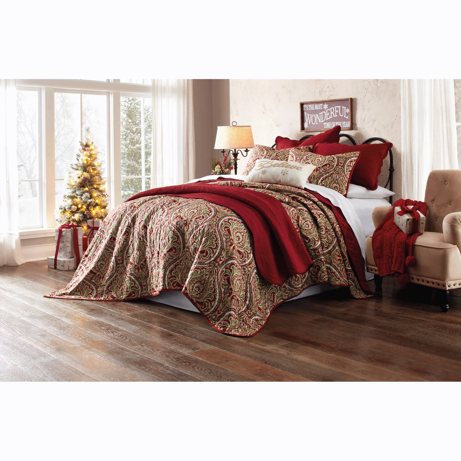 Ruby Oversized Quilt and Sham | Country Door