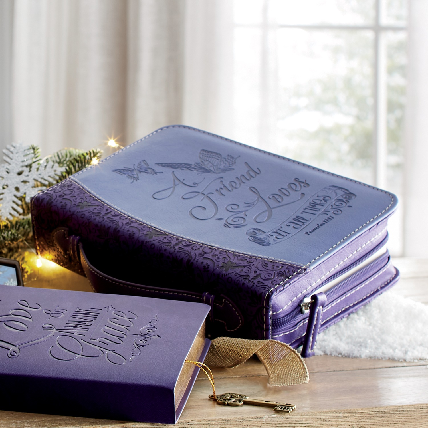 A Friend Loves At All Times Bible Cover | Country Door