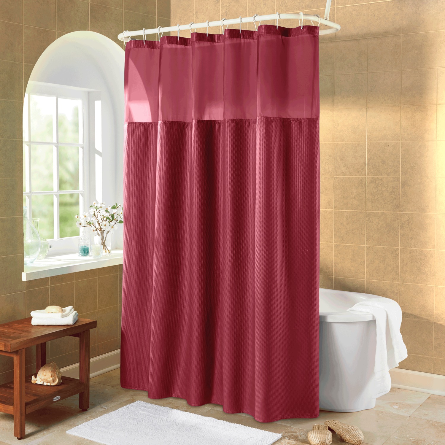 Serene Snap Shower Curtain | Country Door