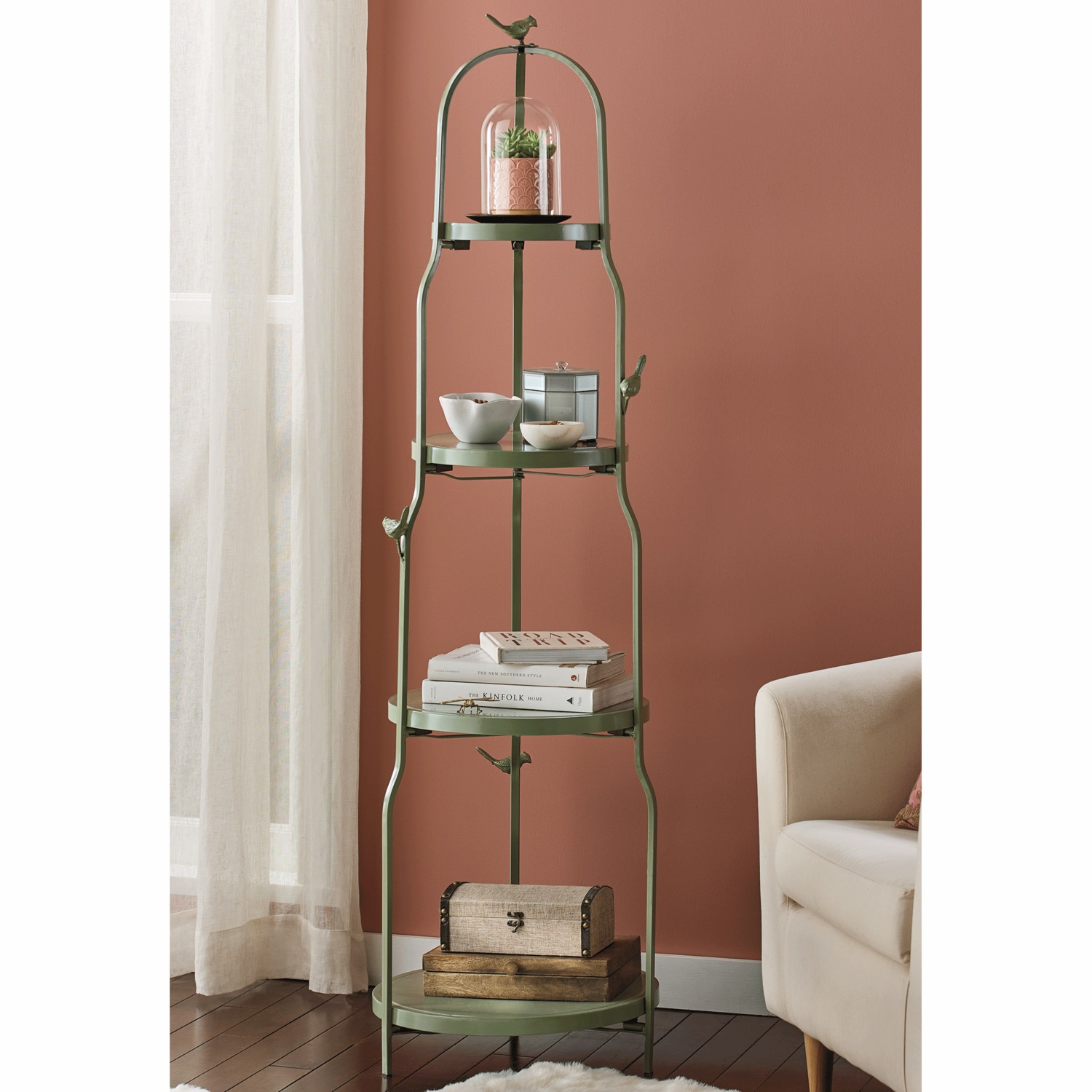Metal Bird Display Shelf | Country Door