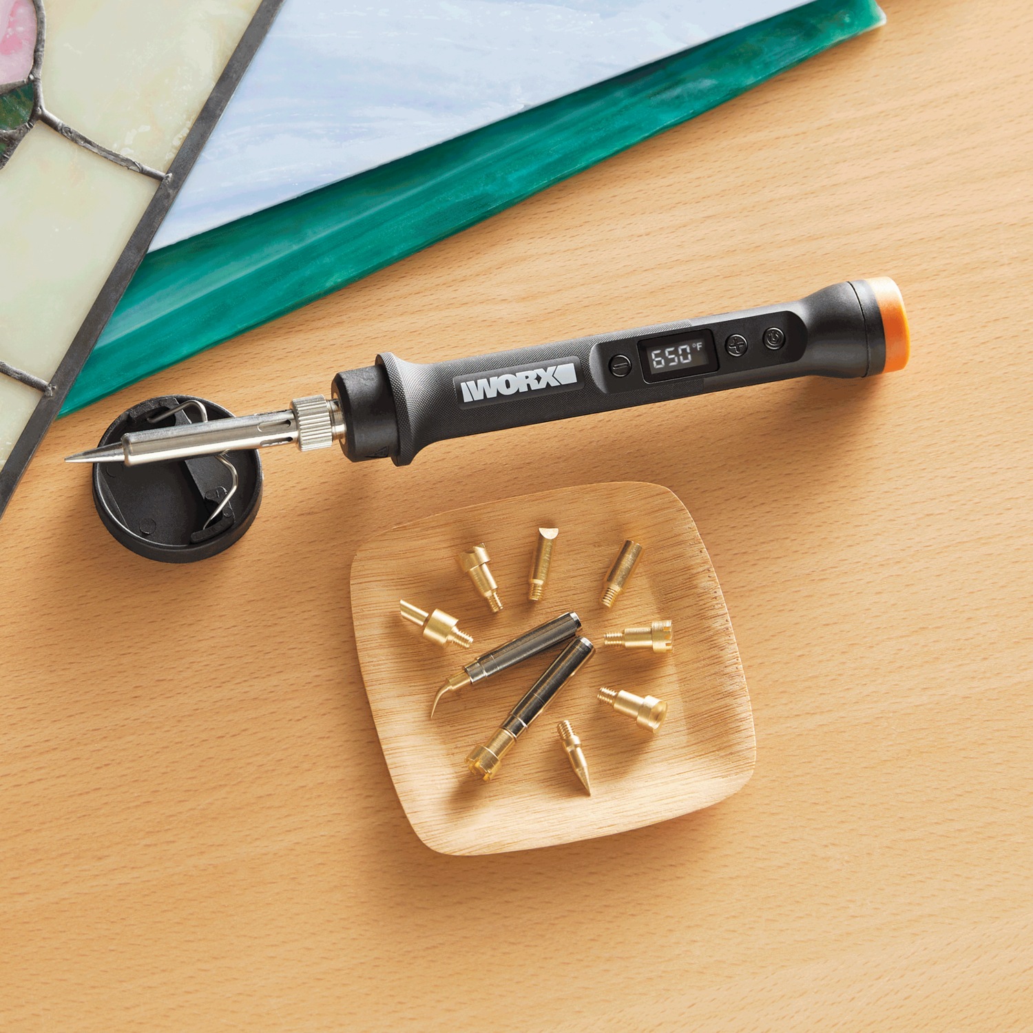 MAKERX Wood & Metal Crafter Stencil and Accessory Kit by WORX | Country ...