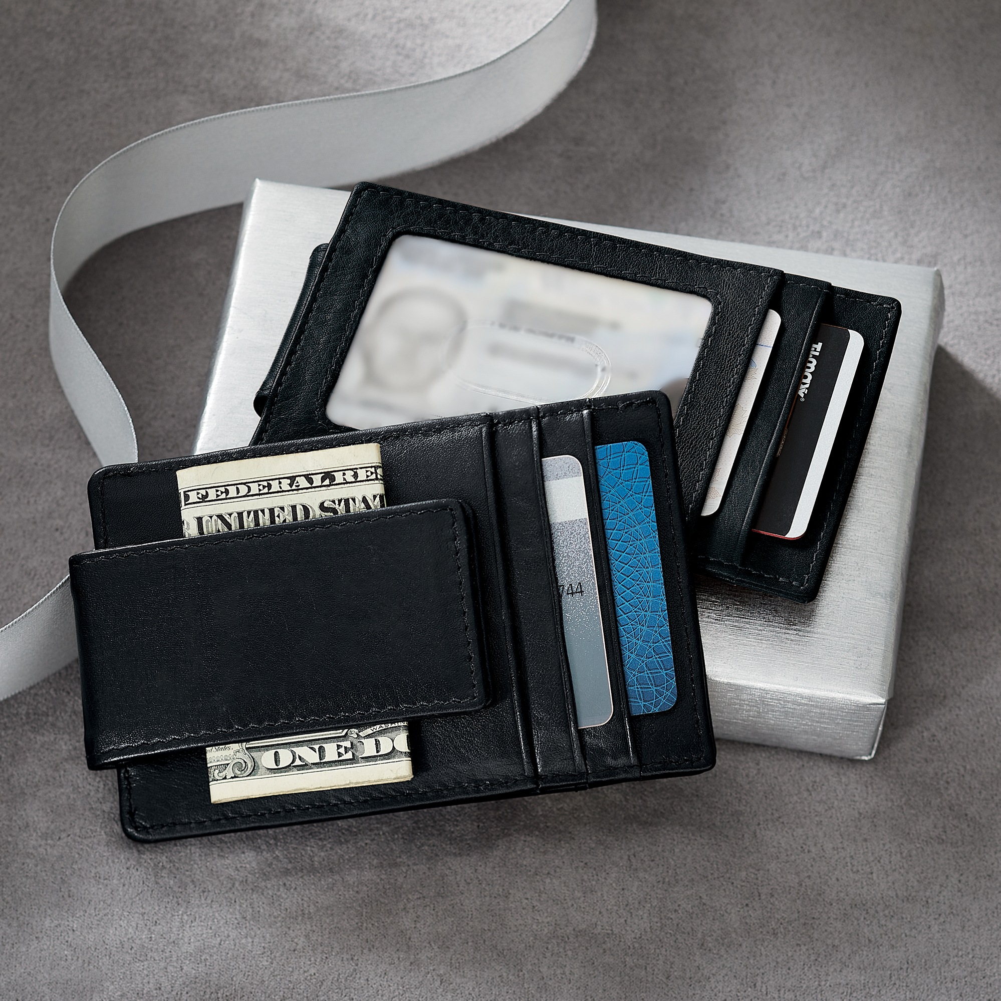 RFID Leather Money Clip Wallet | Country Door