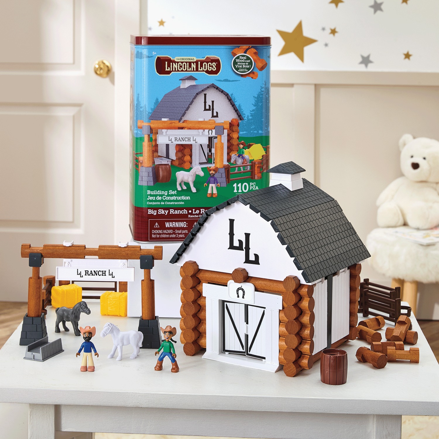 Lincoln Logs 110-Piece Big Sky Ranch | Country Door
