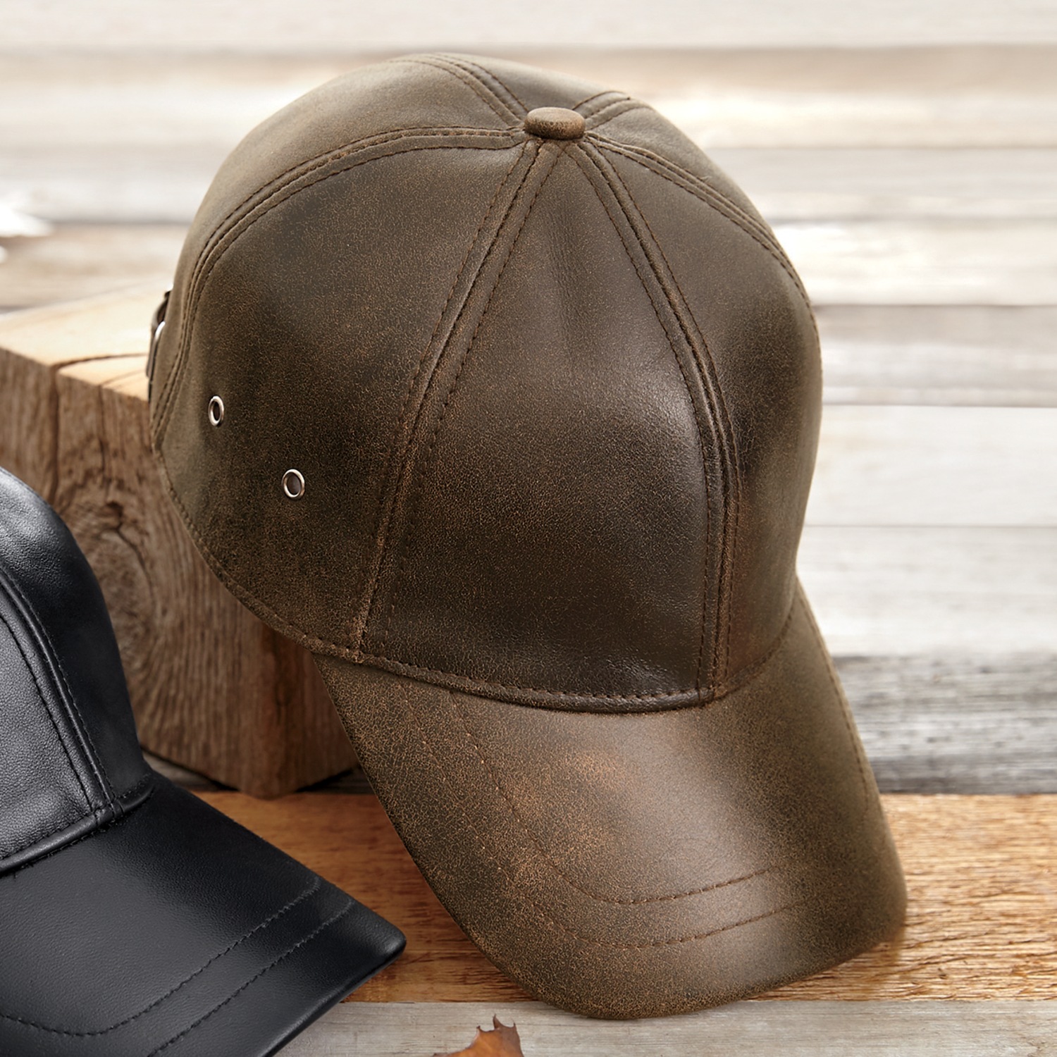 Leather Baseball Cap | Country Door