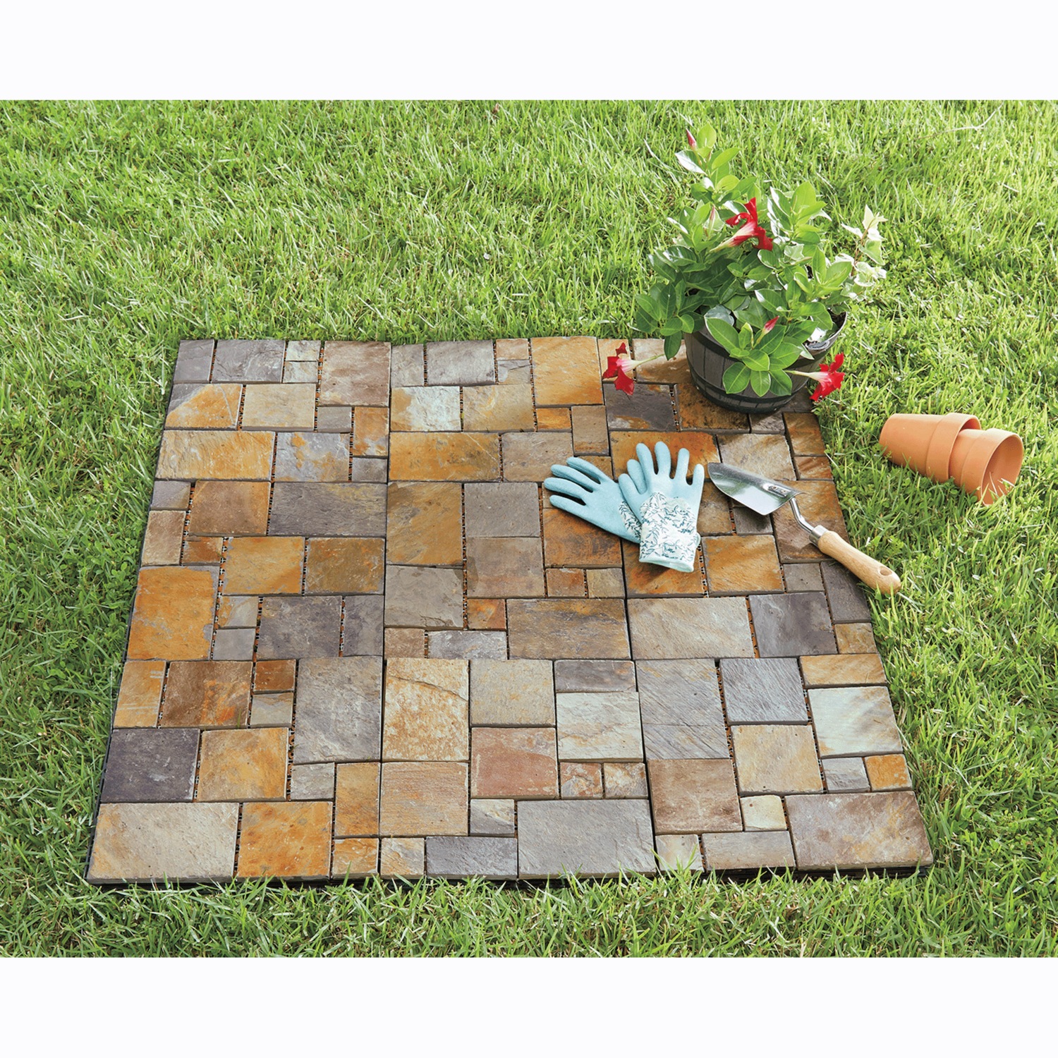 Set of 8 Outdoor Patio Tiles | Country Door