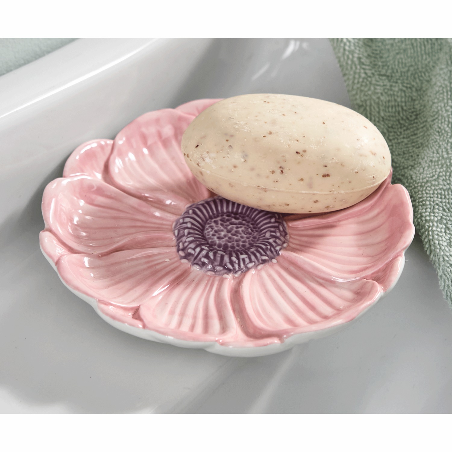 Pastel Flower Soap Dish | Country Door