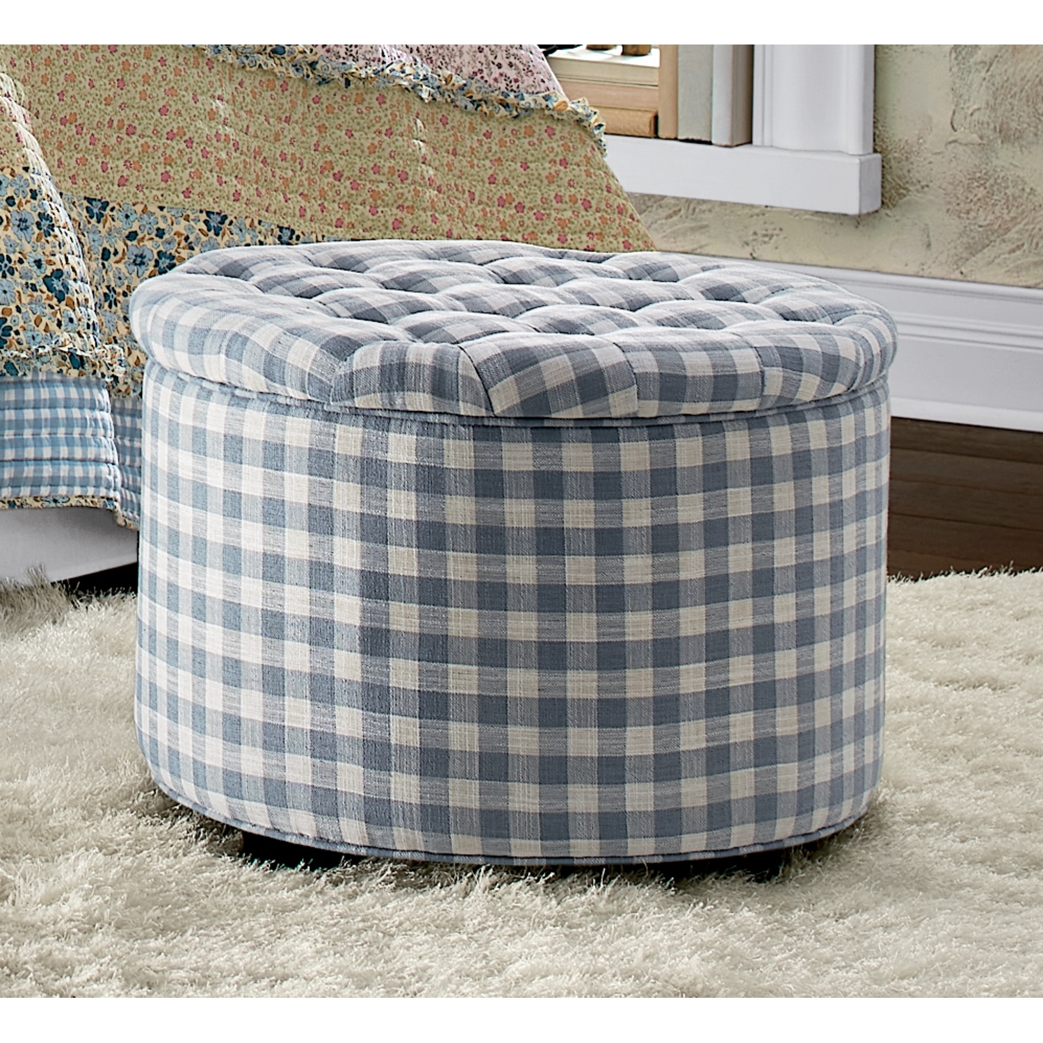 Check Storage Ottoman | Country Door