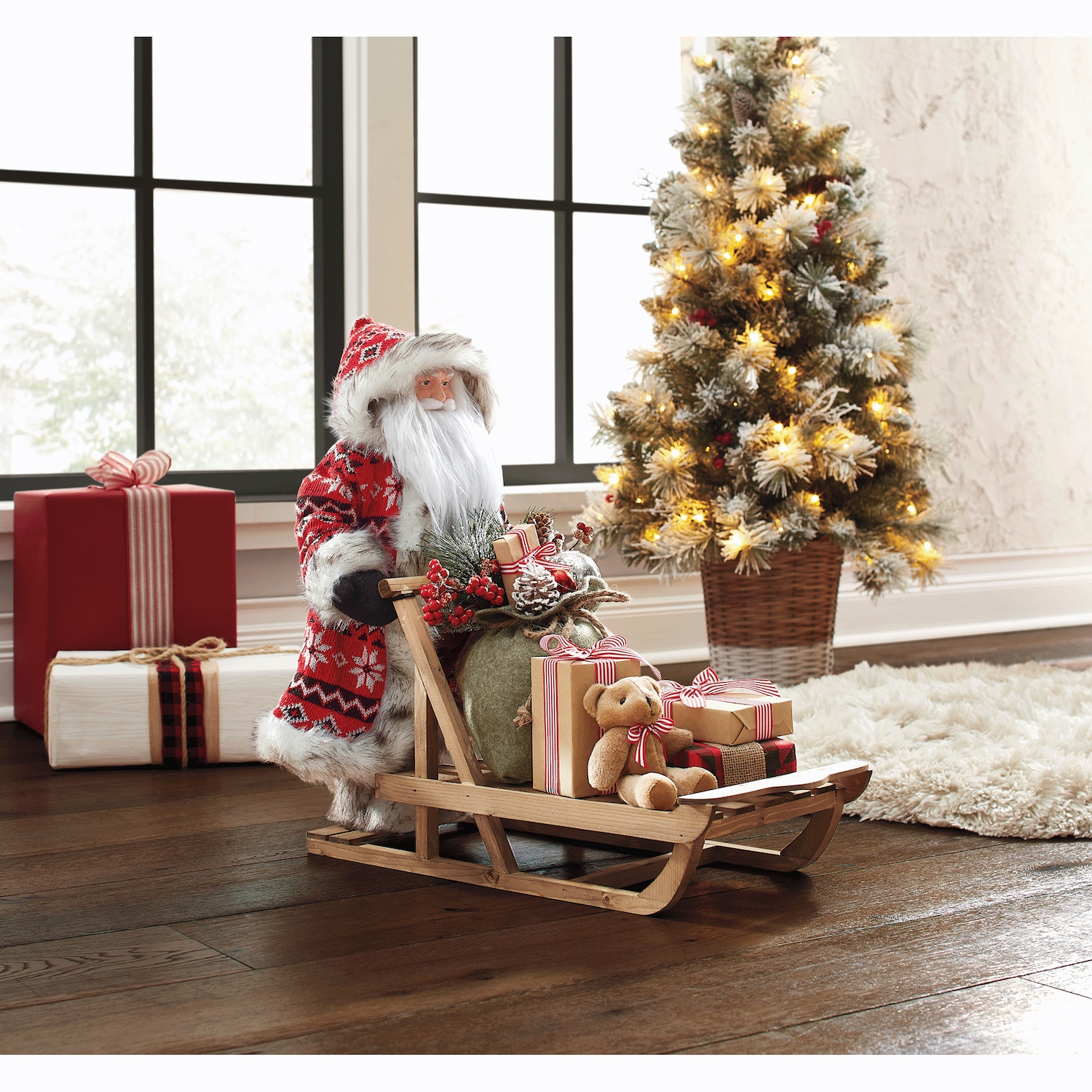 Nordic Santa on Sleigh Figurine | Country Door