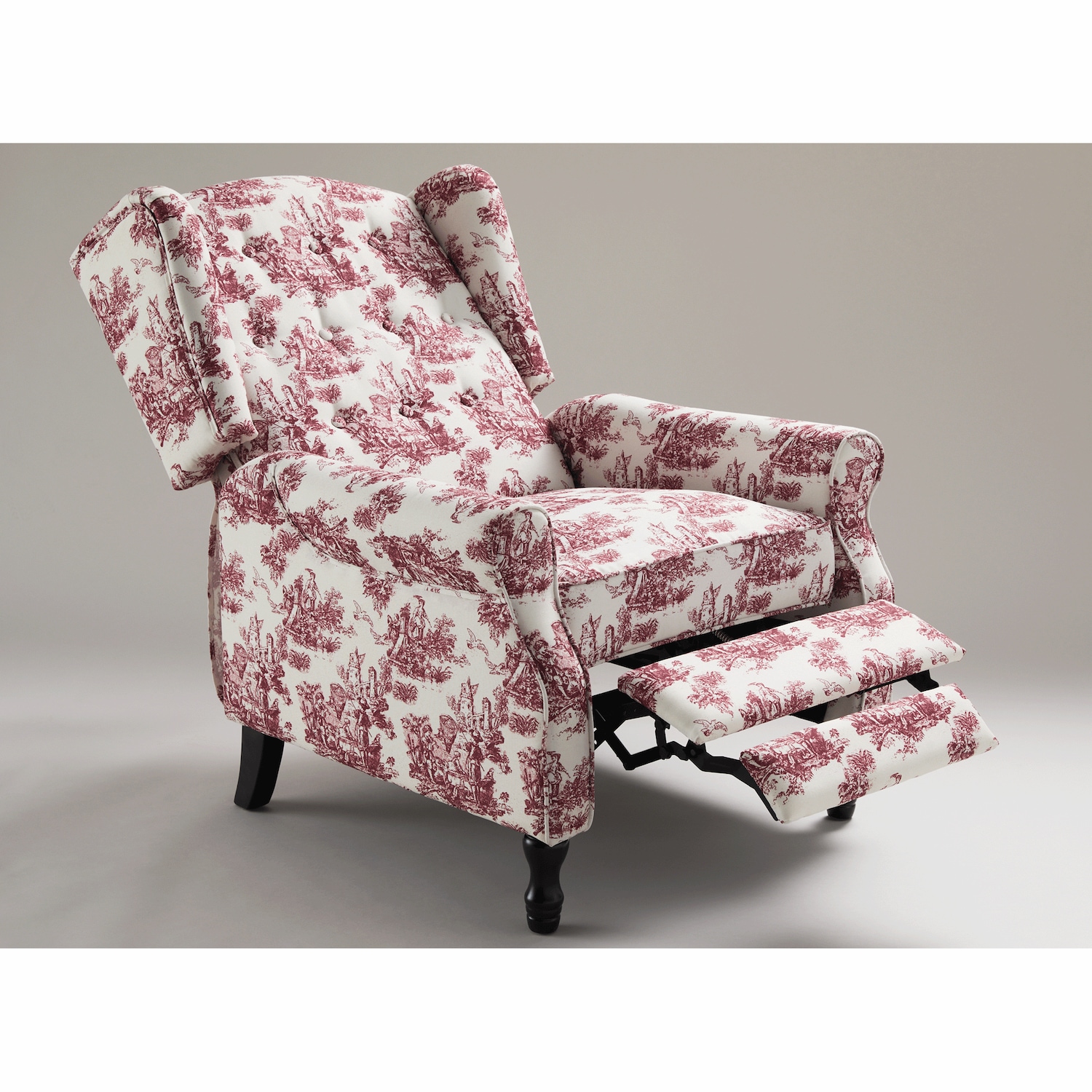 Toile Wingback Recliner | Country Door