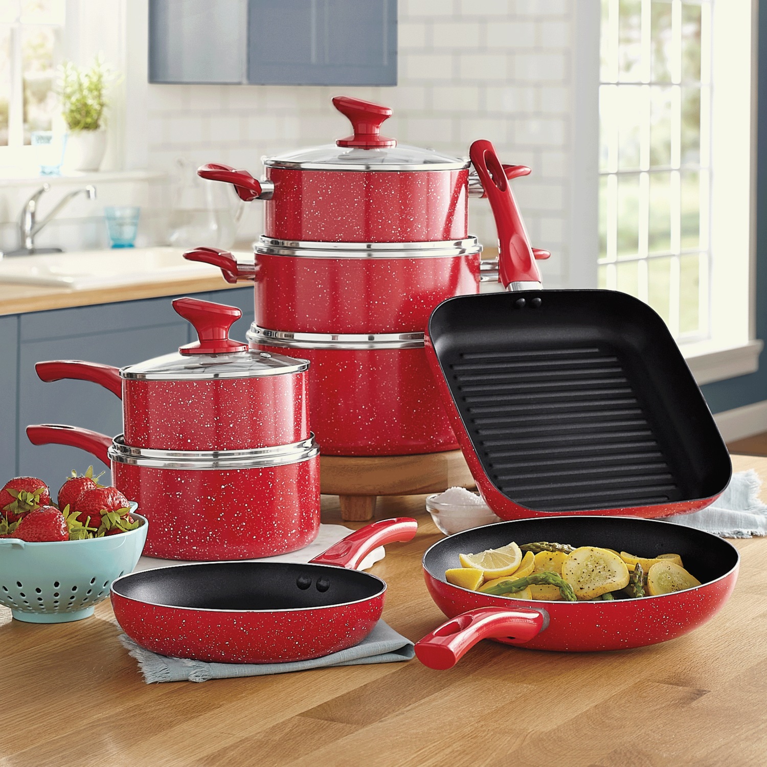 13-Piece Granite Aluminum Cookware Set | Country Door