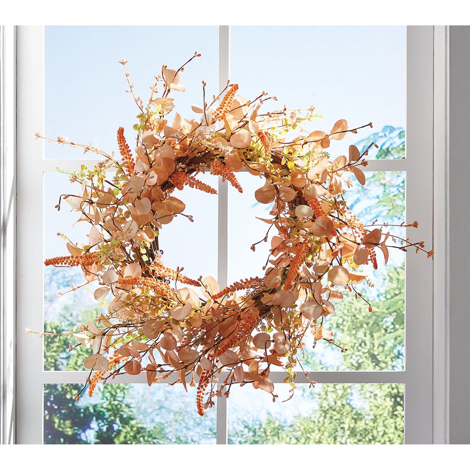 Copper-colored Floral Wreath | Country Door